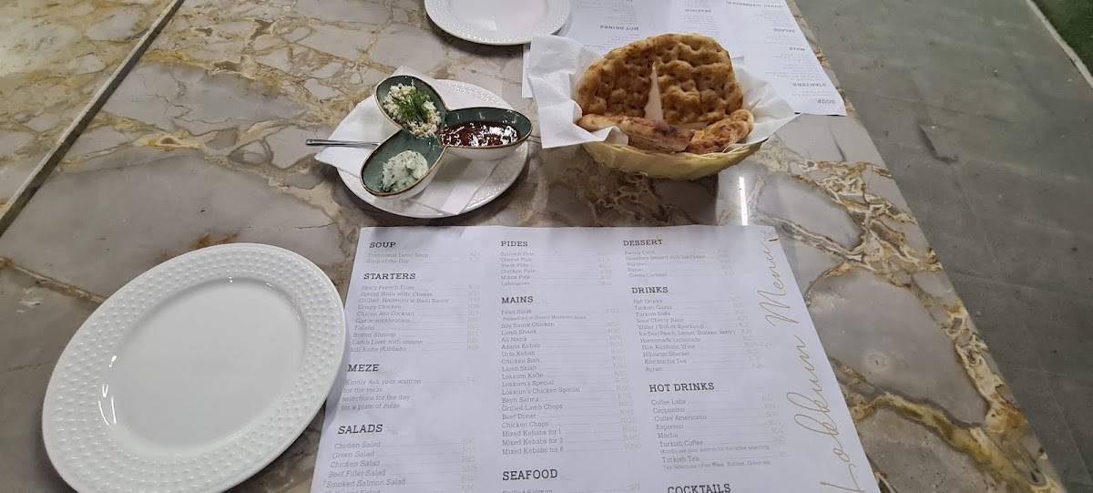 Menu at Lokkum Turkish Restaurant, Sandton