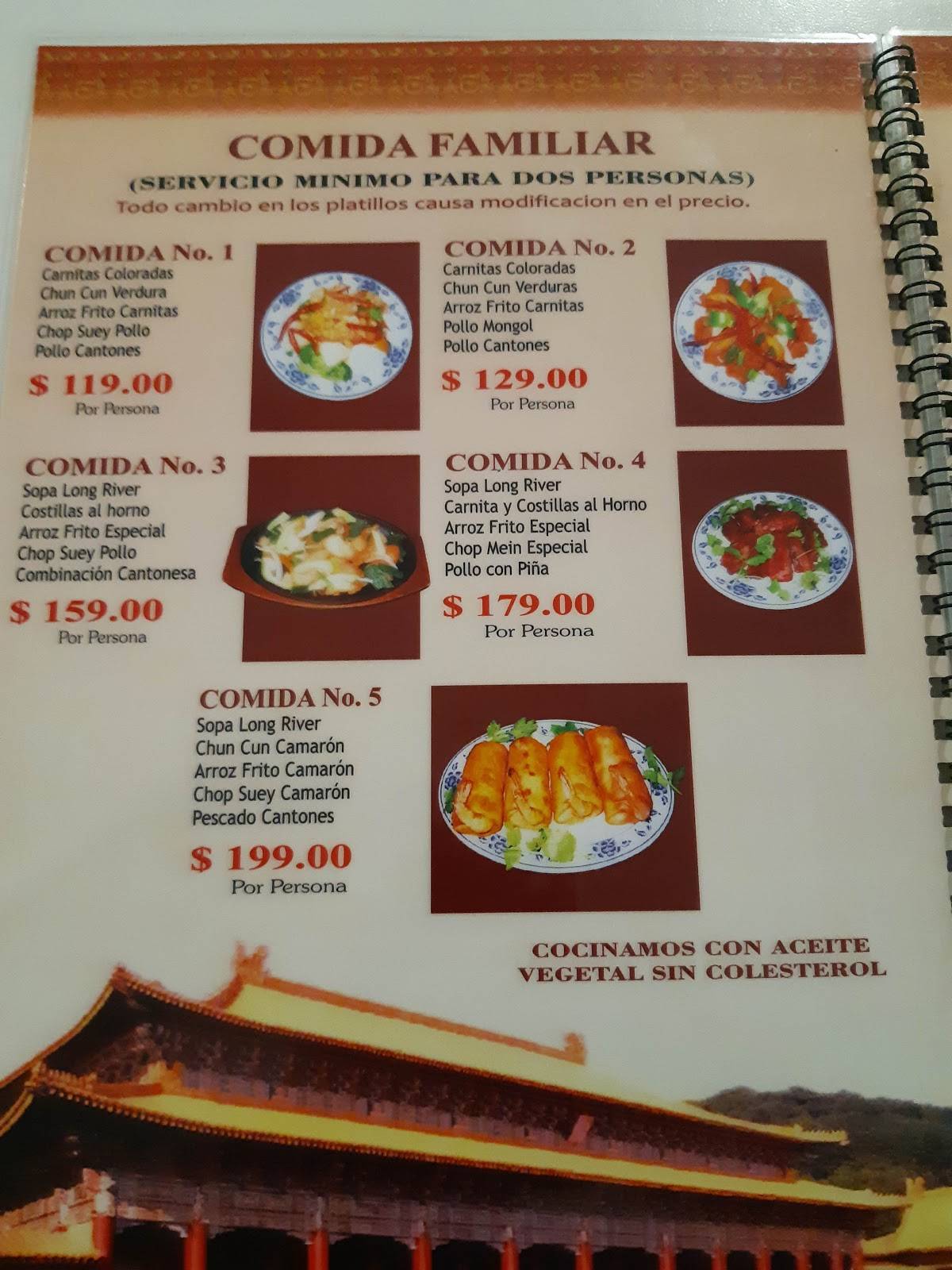 Carta del restaurante Long River, Culiacán Rosales, Calle ...