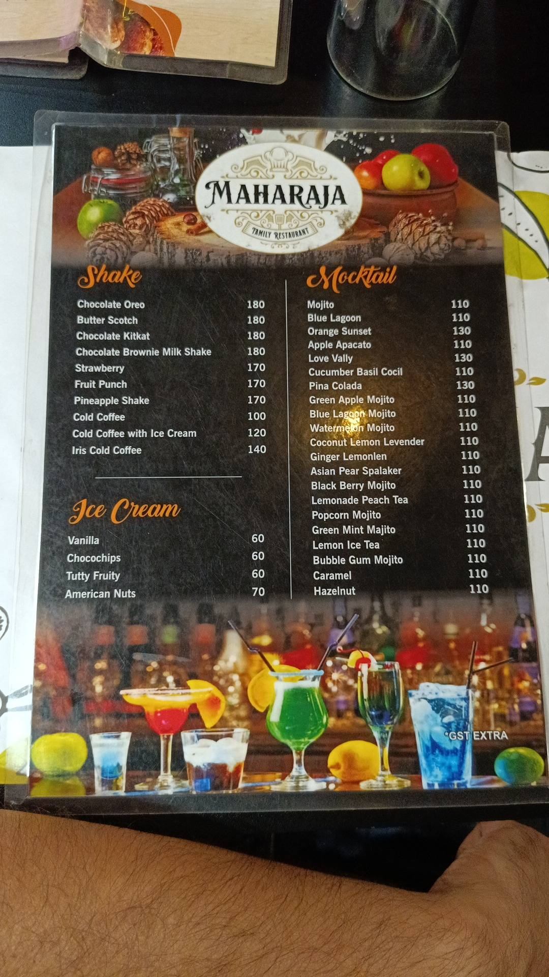 Menu at Maharaja Food, Varanasi, 8XGX+88G