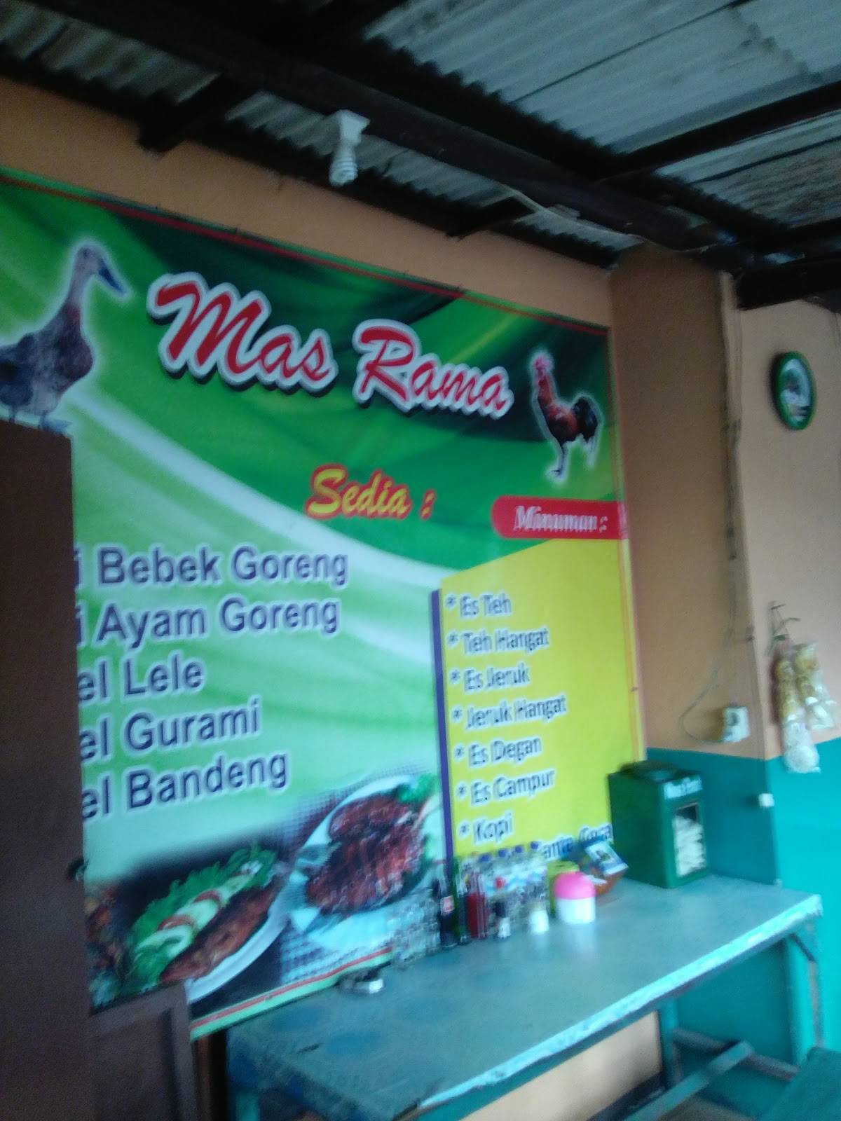 Carta del restaurante Mas Rama, Surabaya