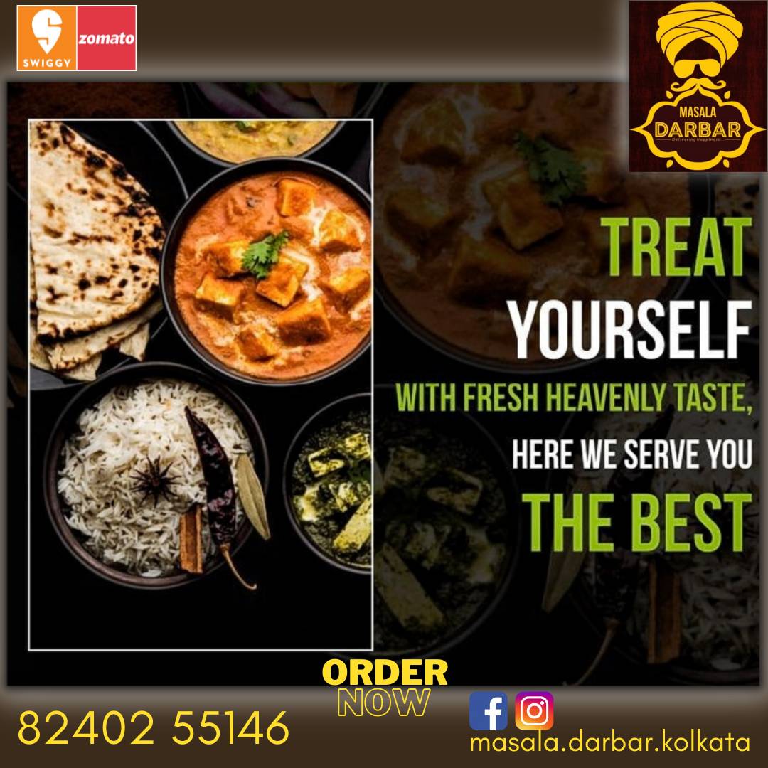 Menu at Masala Darbar, Chandi