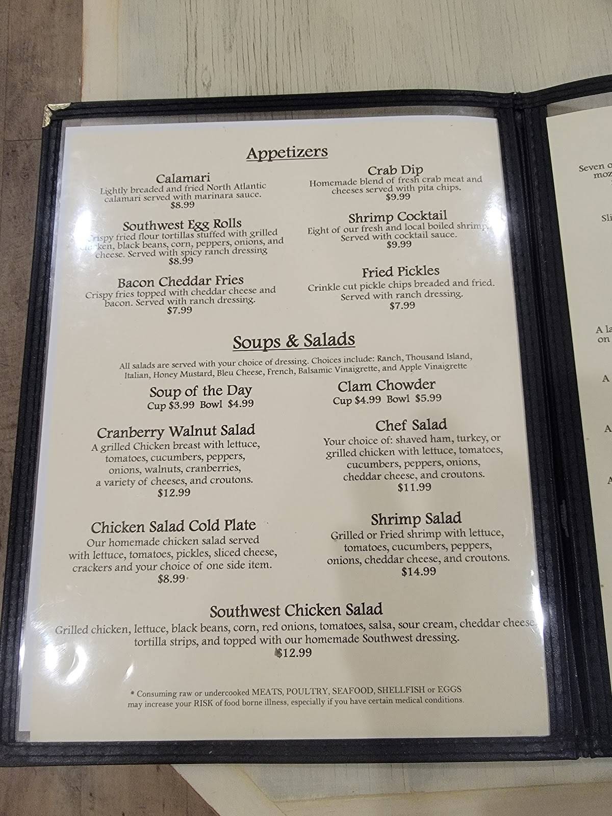 Menu at Mayo's Seafood Restaurant, Bayboro, NC-55