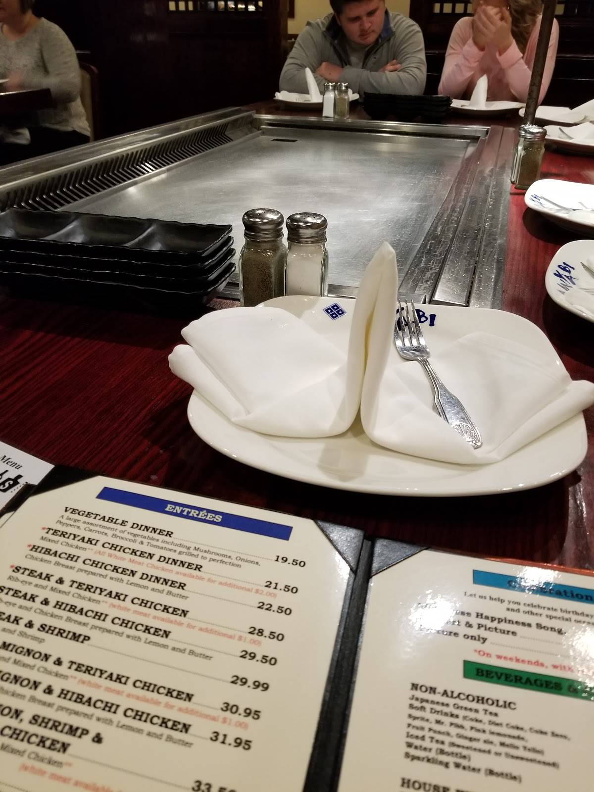 Menu at Miyabi Japanese Restaurant, Myrtle Beach