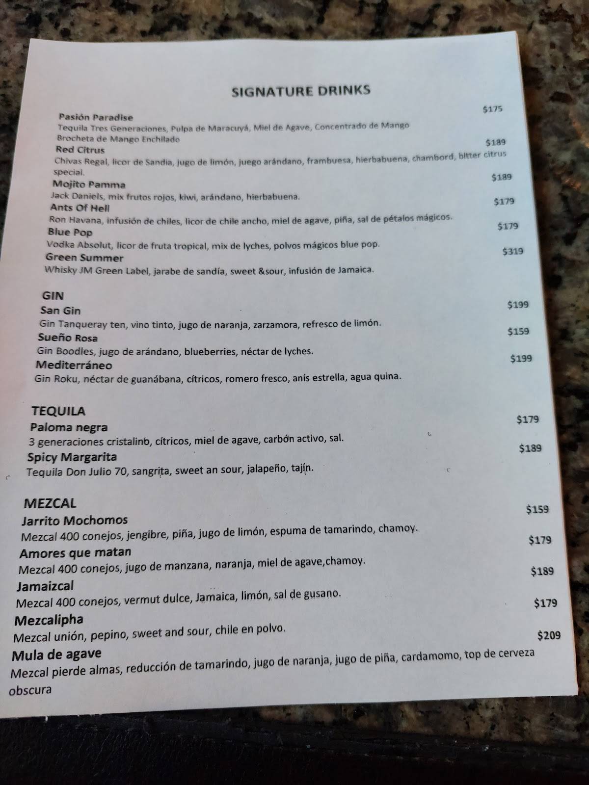 Carta del restaurante Mochomos Monterrey, San Pedro Garza García, Av ...