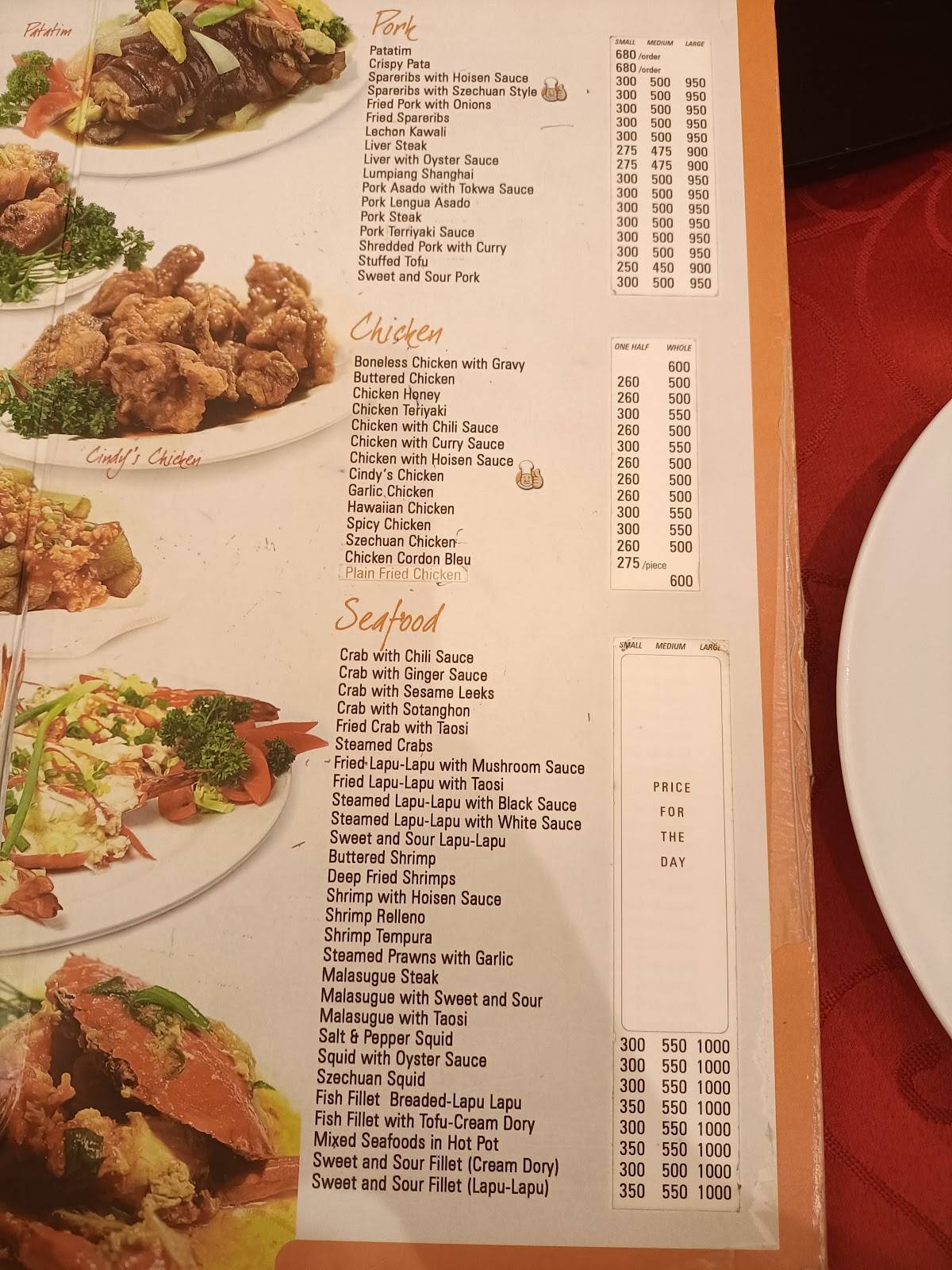 Menu at NAGA ORIENTAL WOK restaurant, Naga