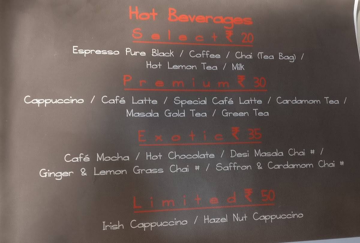 Menu at Nescafe Coffee Shop, Delhi, Trinity Institute of Professional ...