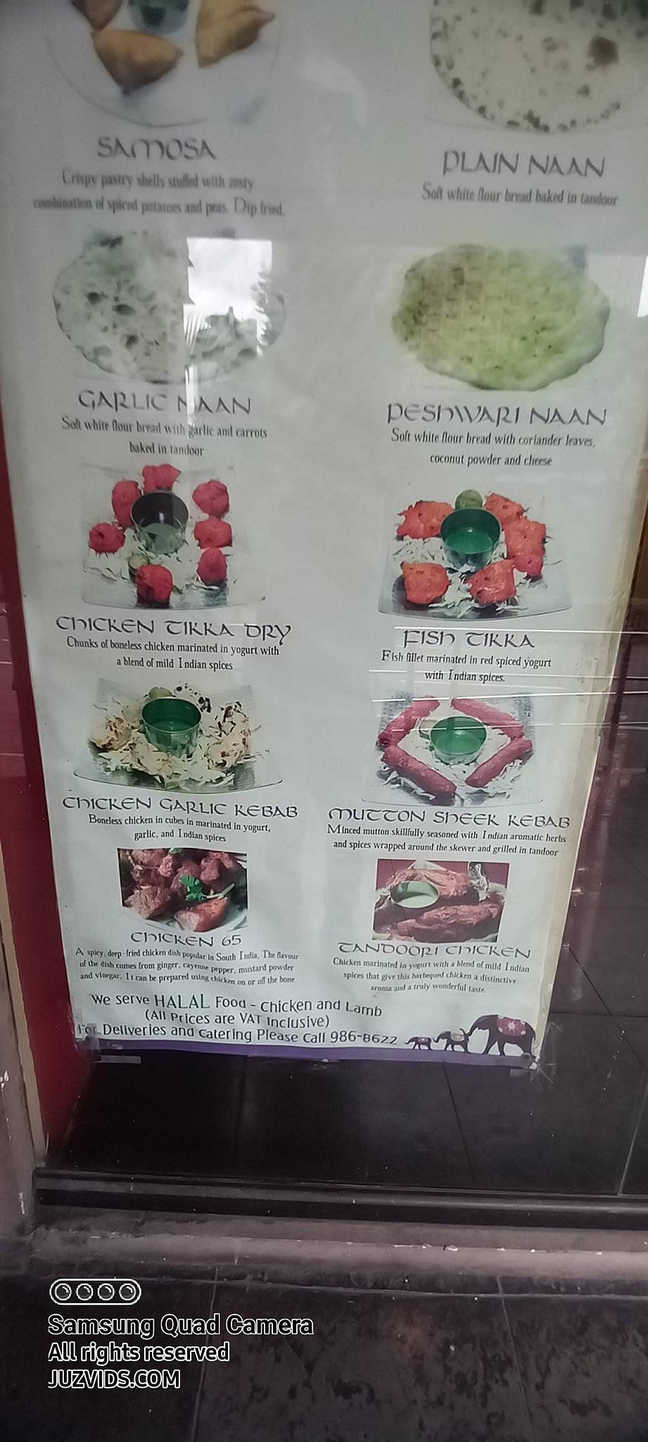 Menu at New Bombay restaurant, Makati, G/F Glorietta 3 Ayala Center