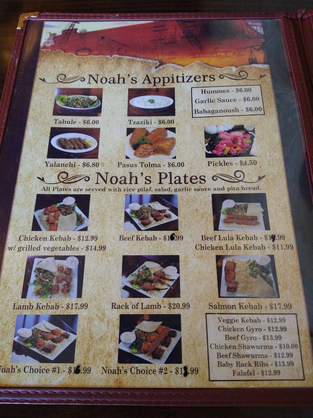 Menu at Noah's Ark Restaurant & Bakery, Fresno