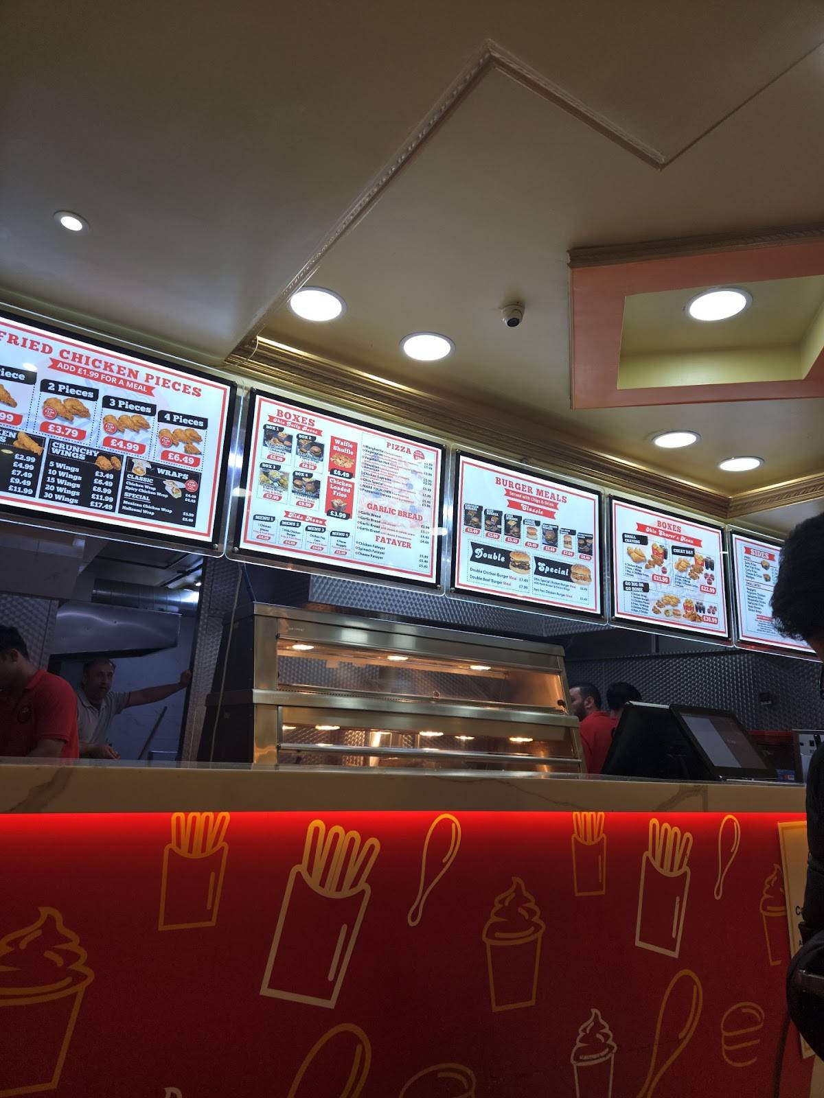 Menu at Ohio Fried Chicken restaurant, Manchester