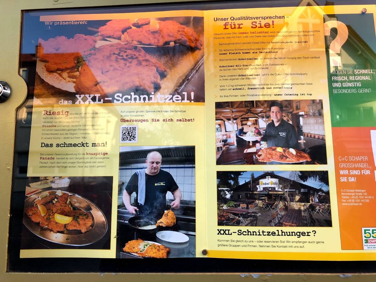 Speisekarte von Onkel Otto restaurant, Sindelfingen
