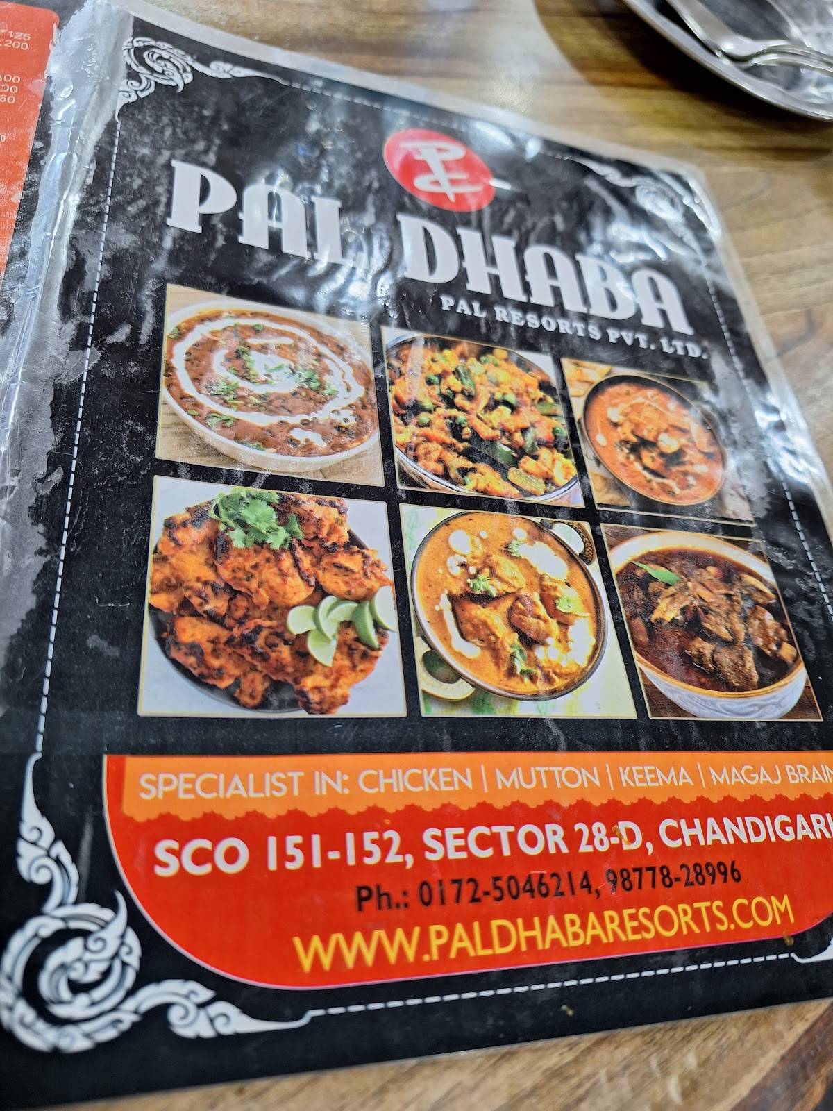 Menu at Pal Dhaba-Pal Dhaba Chandigarh-Non Veg Restaurant-Celebrity ...