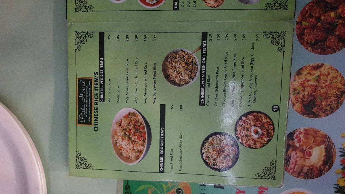 Menu at Pista House Moosarambagh, Hyderabad, Moosarambagh Rd