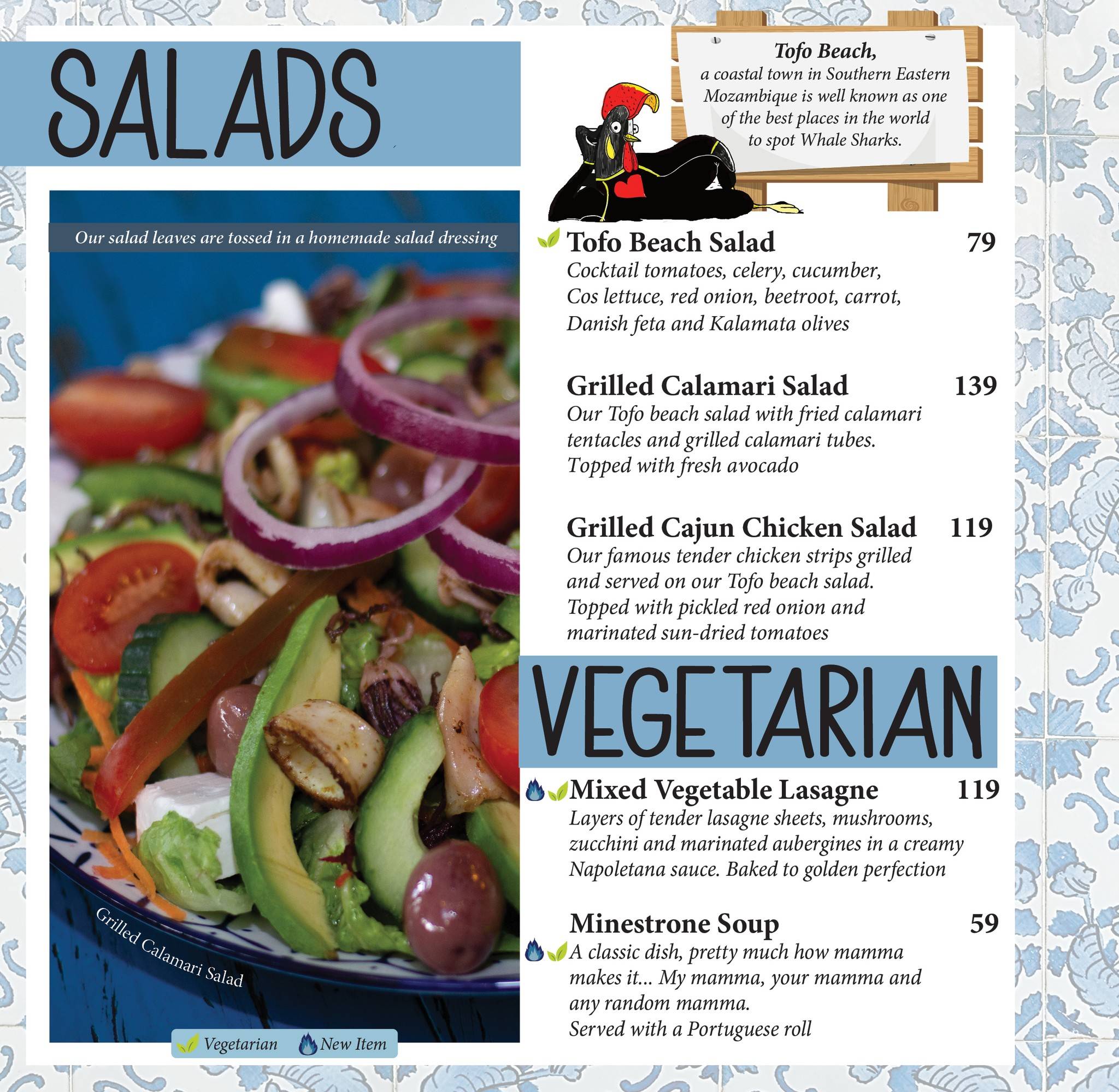 Menu at Ponta - Portuguese Inspired Food Restaurant, South Africa