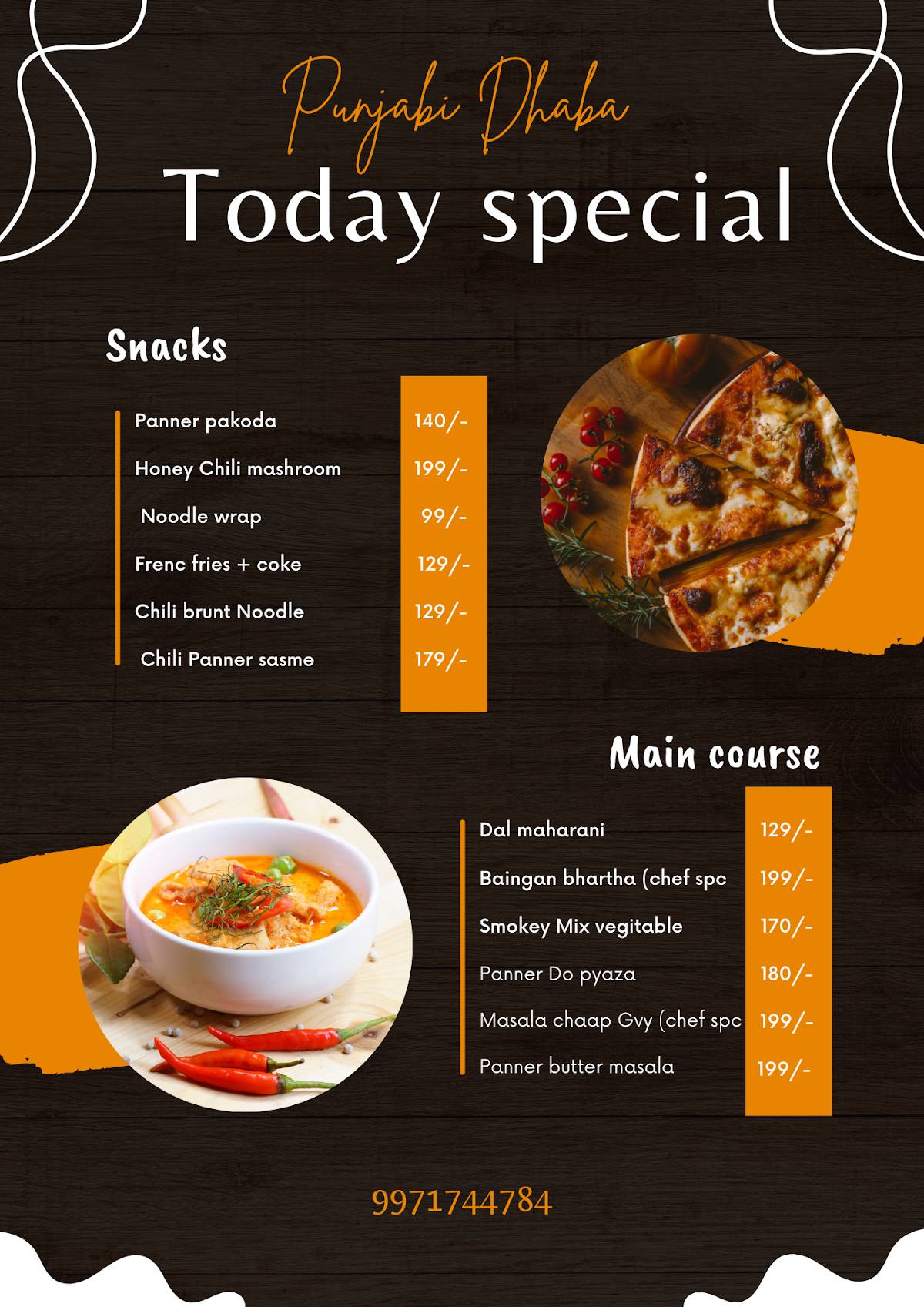 Menu at Punjabi Dhaba BY CHEF BHARAT, Gurugram