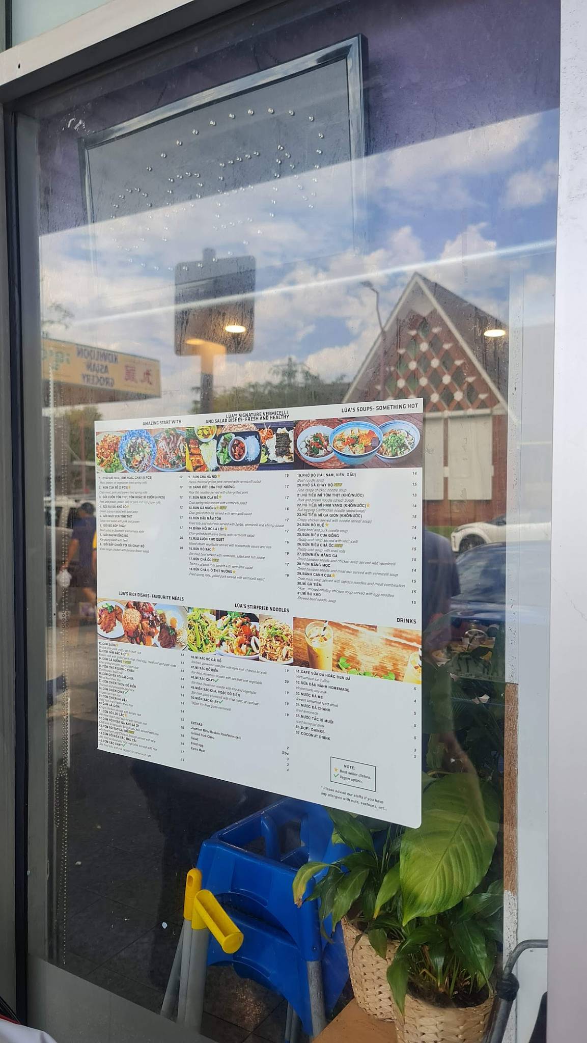 Menu at Quan Lua restaurant, Springvale