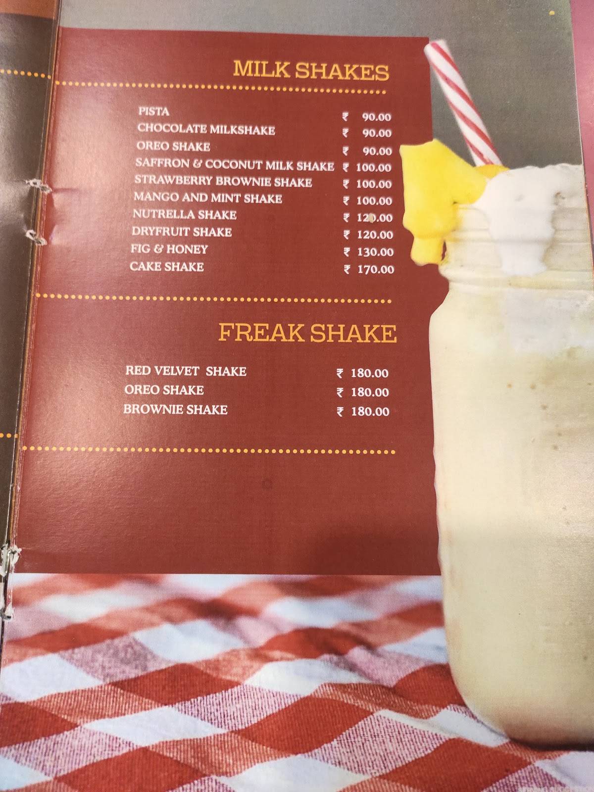 Menu at Raagam's Palate, Udumalpet