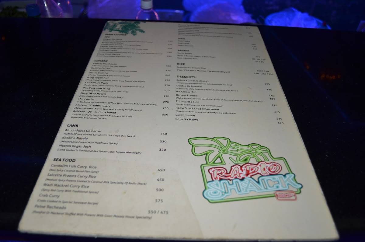 Menu at Radio Shack, Pune, 333 Bell Air Suites Apartment Ground Floor ...