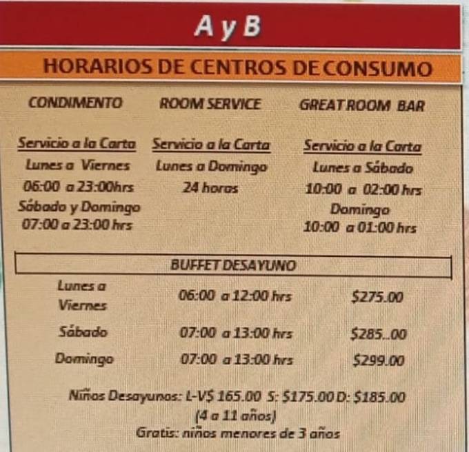 Menu at Restaurante Condimento Hotel Marriott, Aguascalientes ...