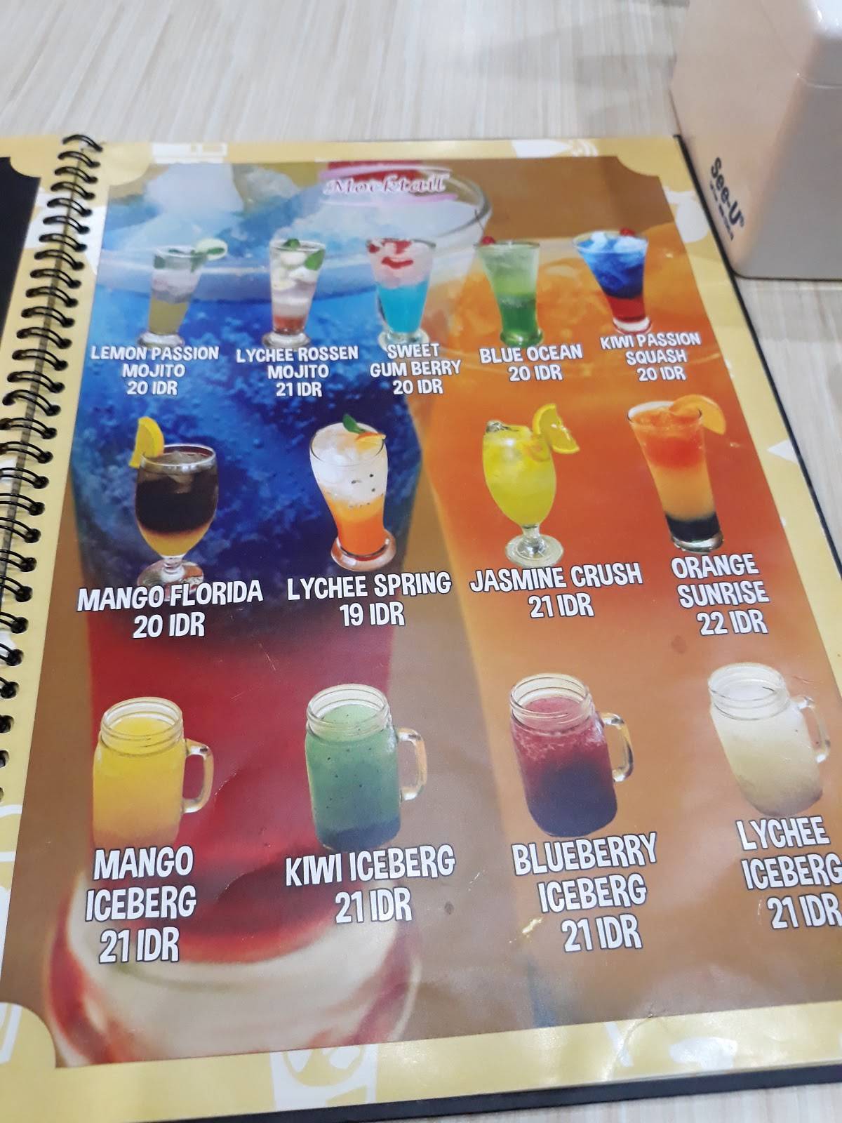 Menu at Restoran Lampu Satu, Subang
