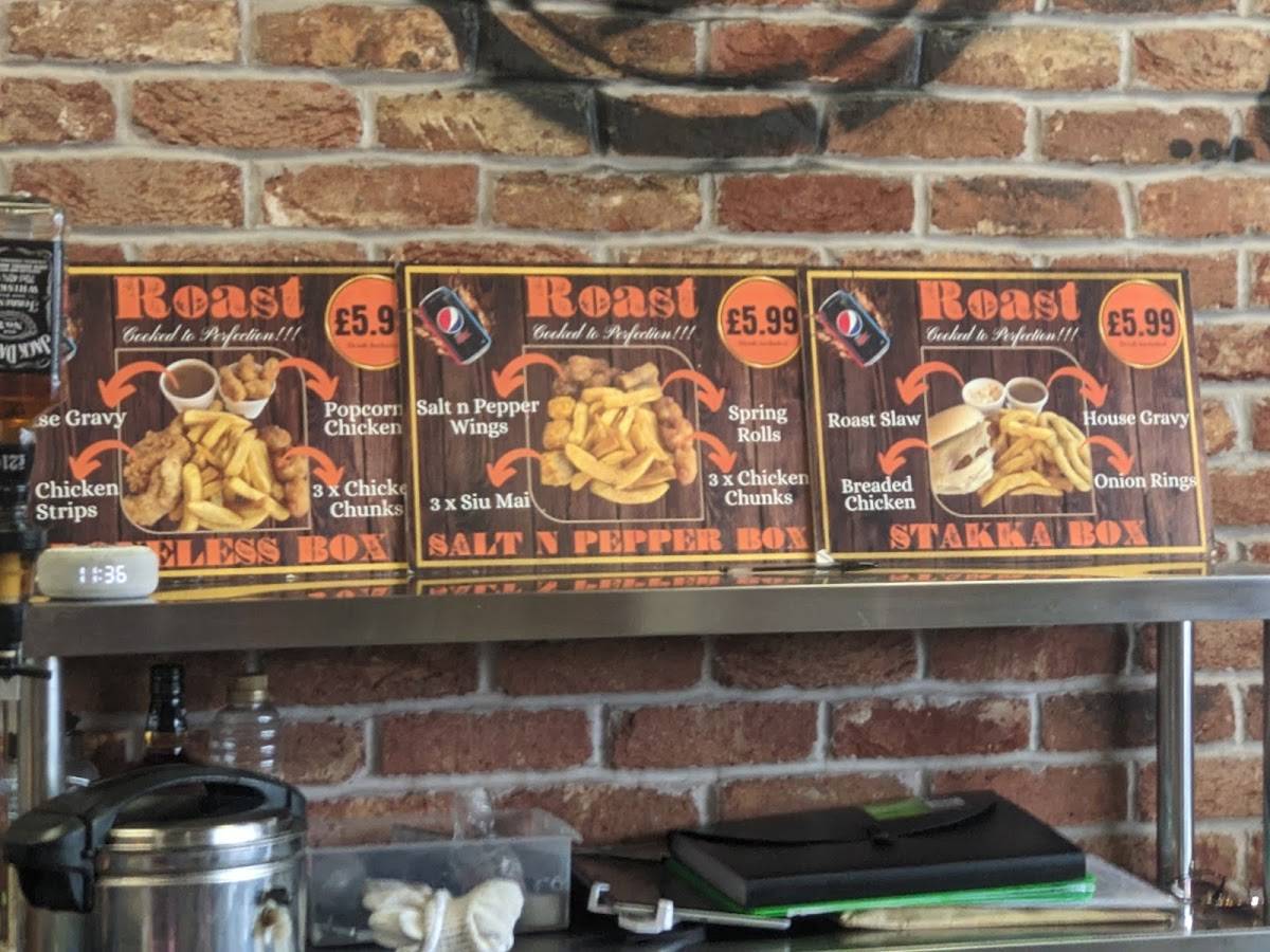 Menu at Roast, Warrington