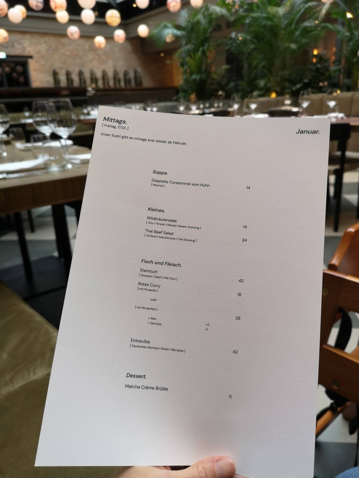 Speisekarte von Root Bistro & Bar, Berlin