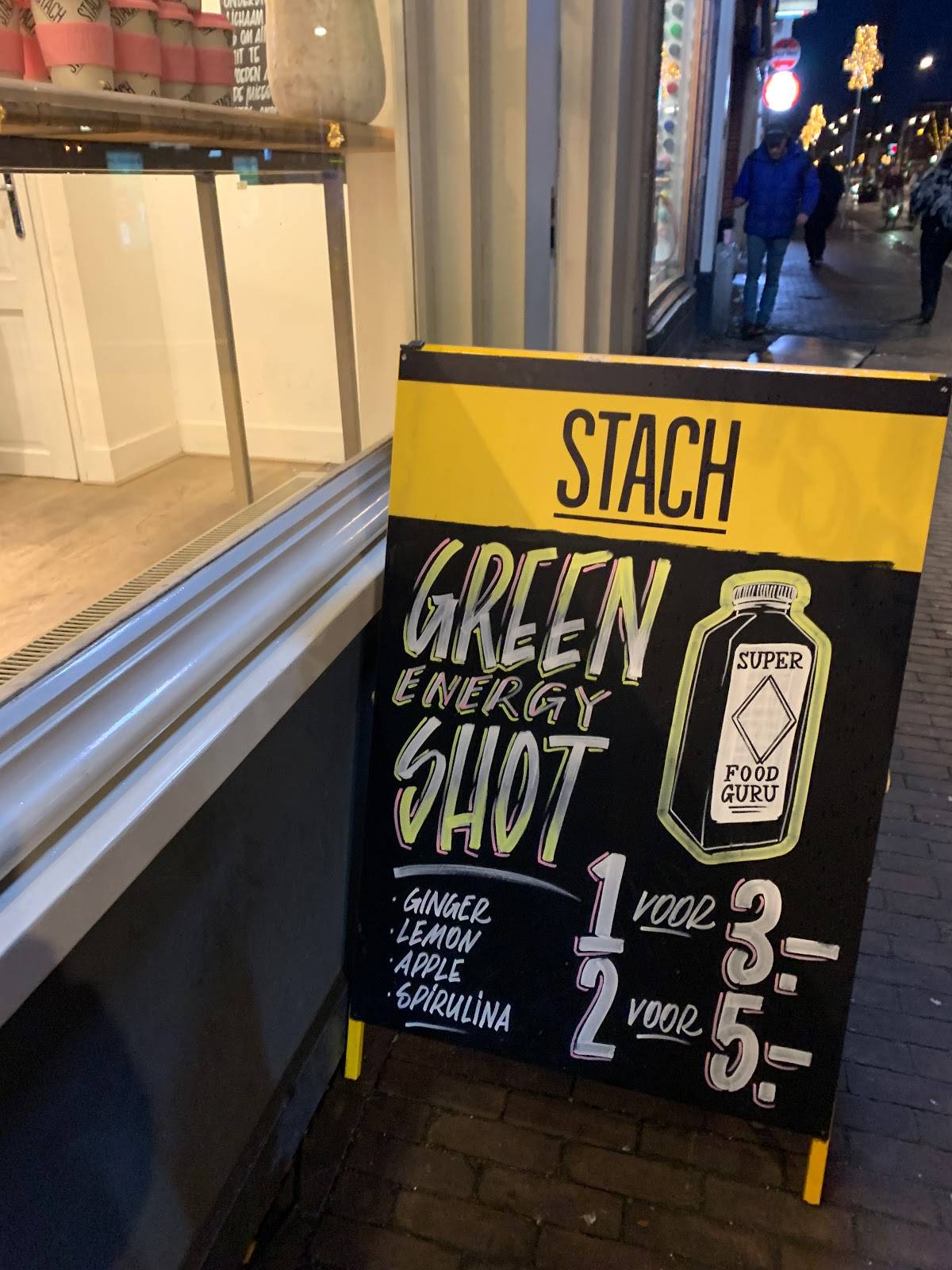 Menu at STACH Food, Amsterdam, Overtoom 112