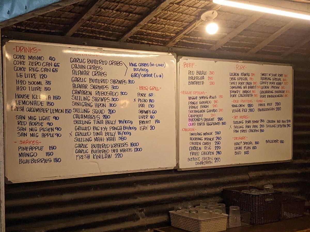 Menu at Sibol Siargao cafe, General Luna, Tourism Rd