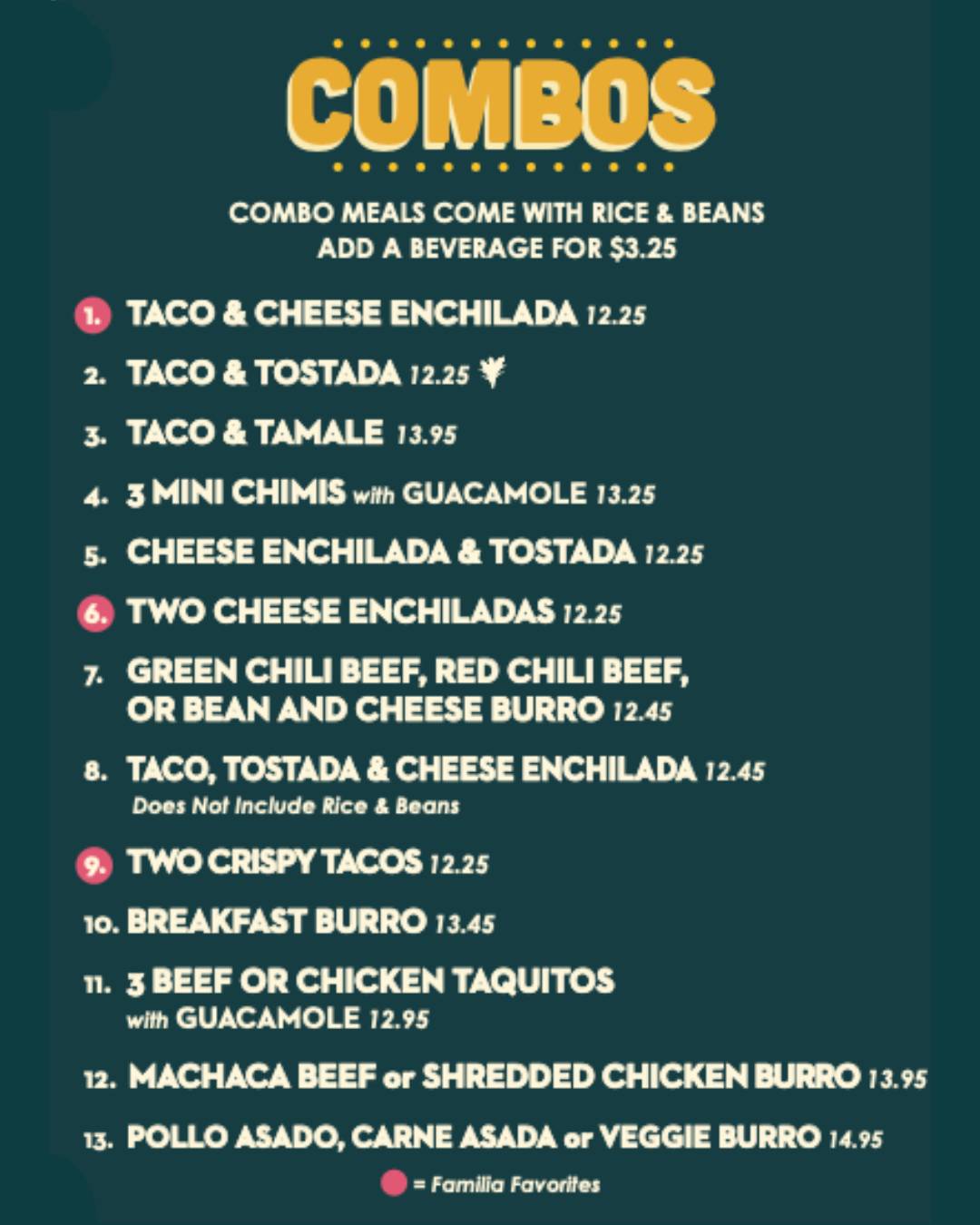 Menu at Someburros restaurant, Chandler, 3461 W Frye Rd