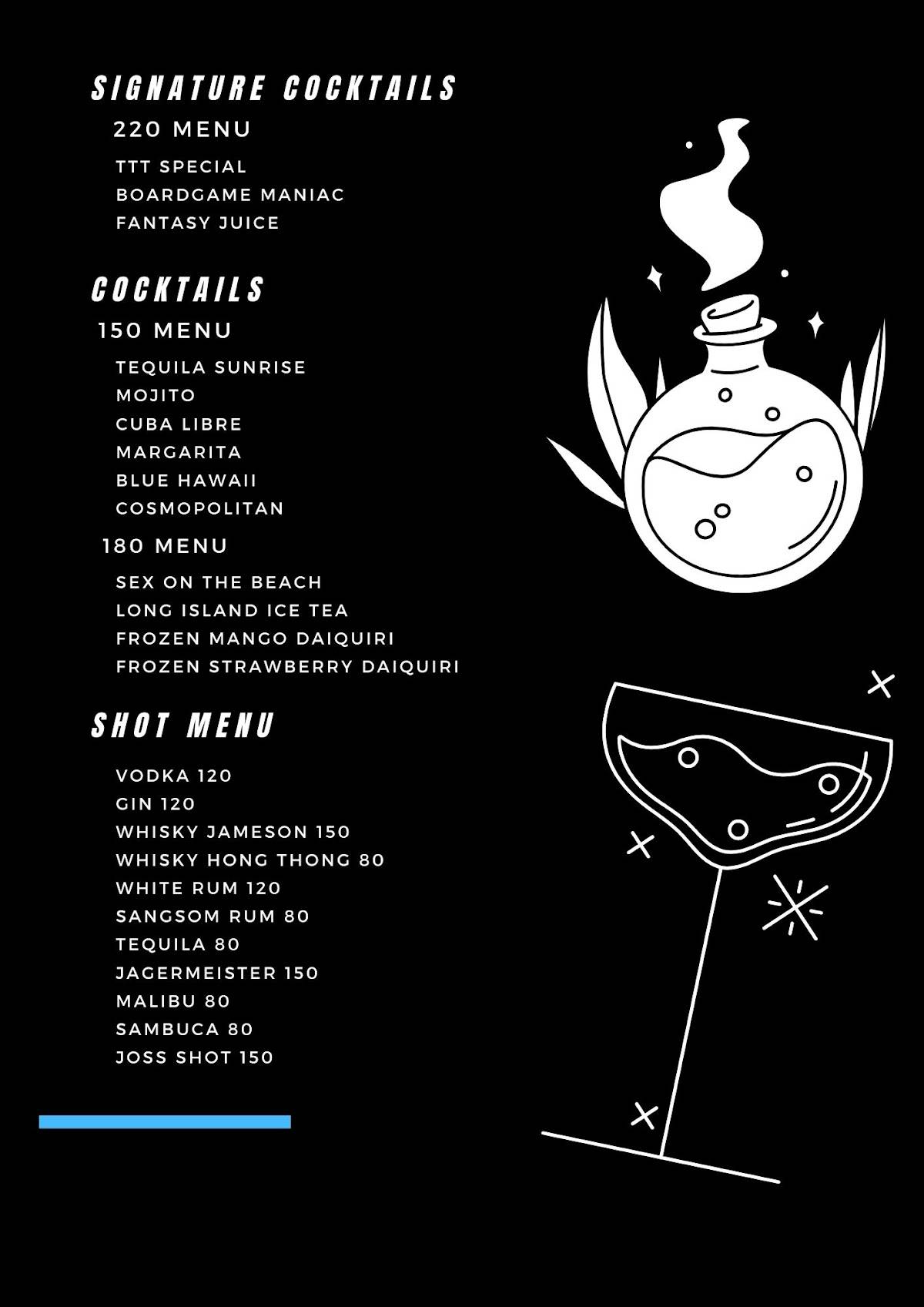 Menu at TableTop Tavern pai pub & bar, Pai