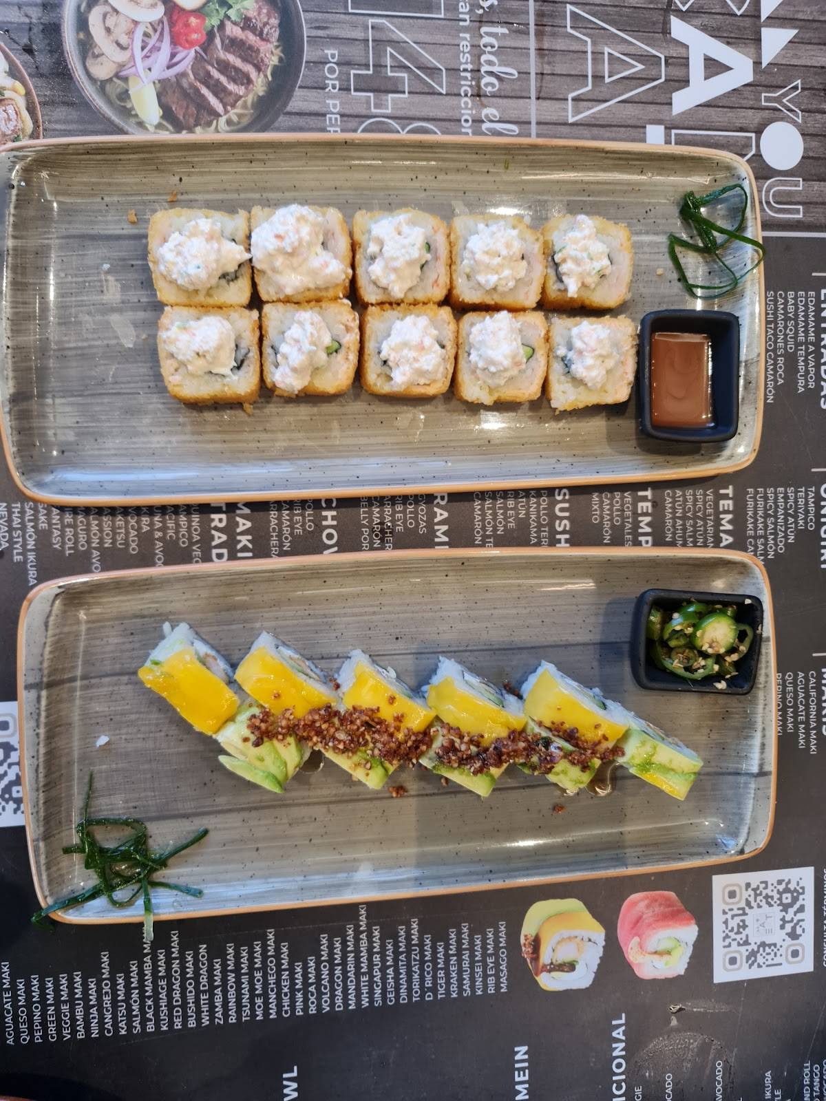 Carta del restaurante Teikit Sushi & Noodles, Metepec