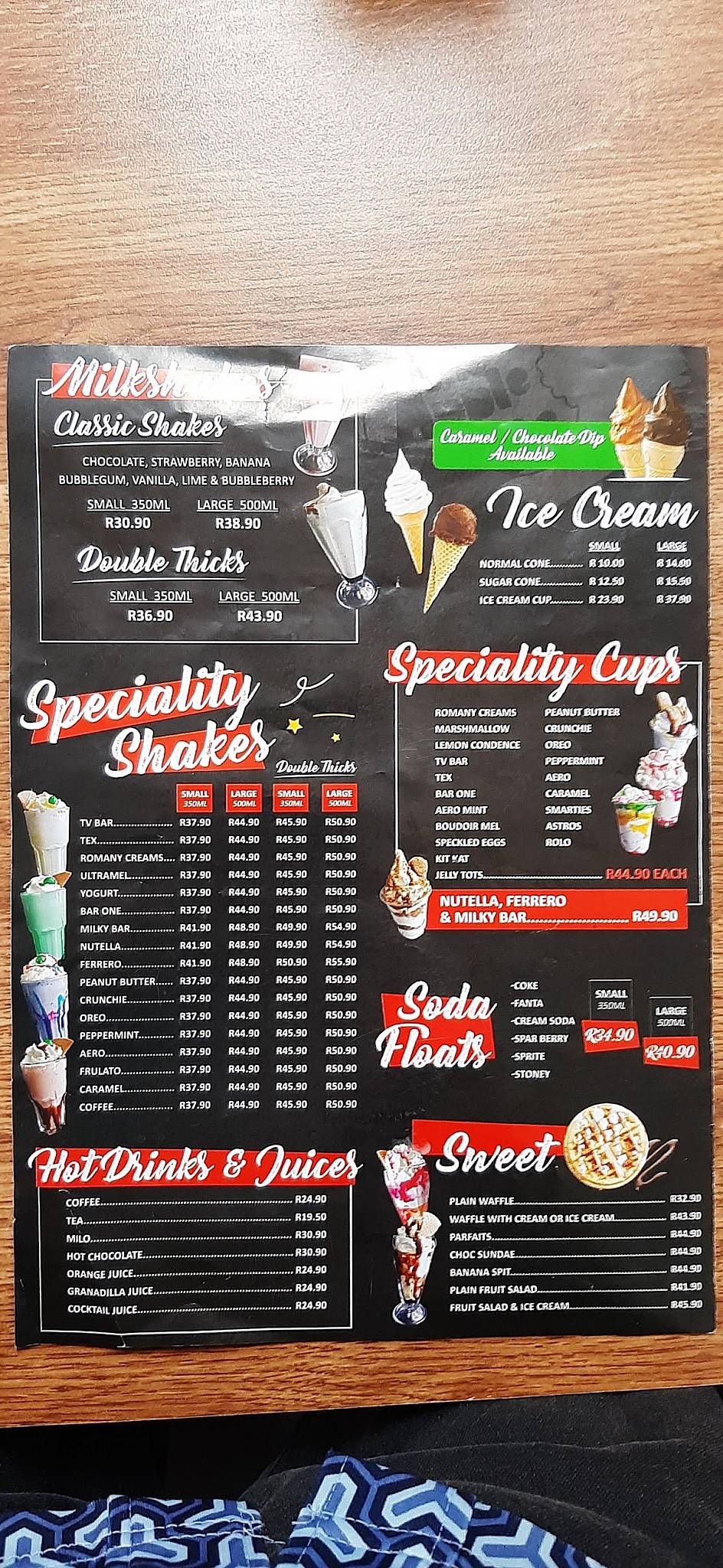 Menu at The Apple Bite Roadhouse & Pizzeria, Germiston