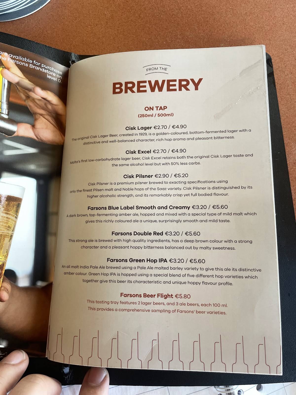 Menu at The Chapels Gastrobrewpub, Birkirkara