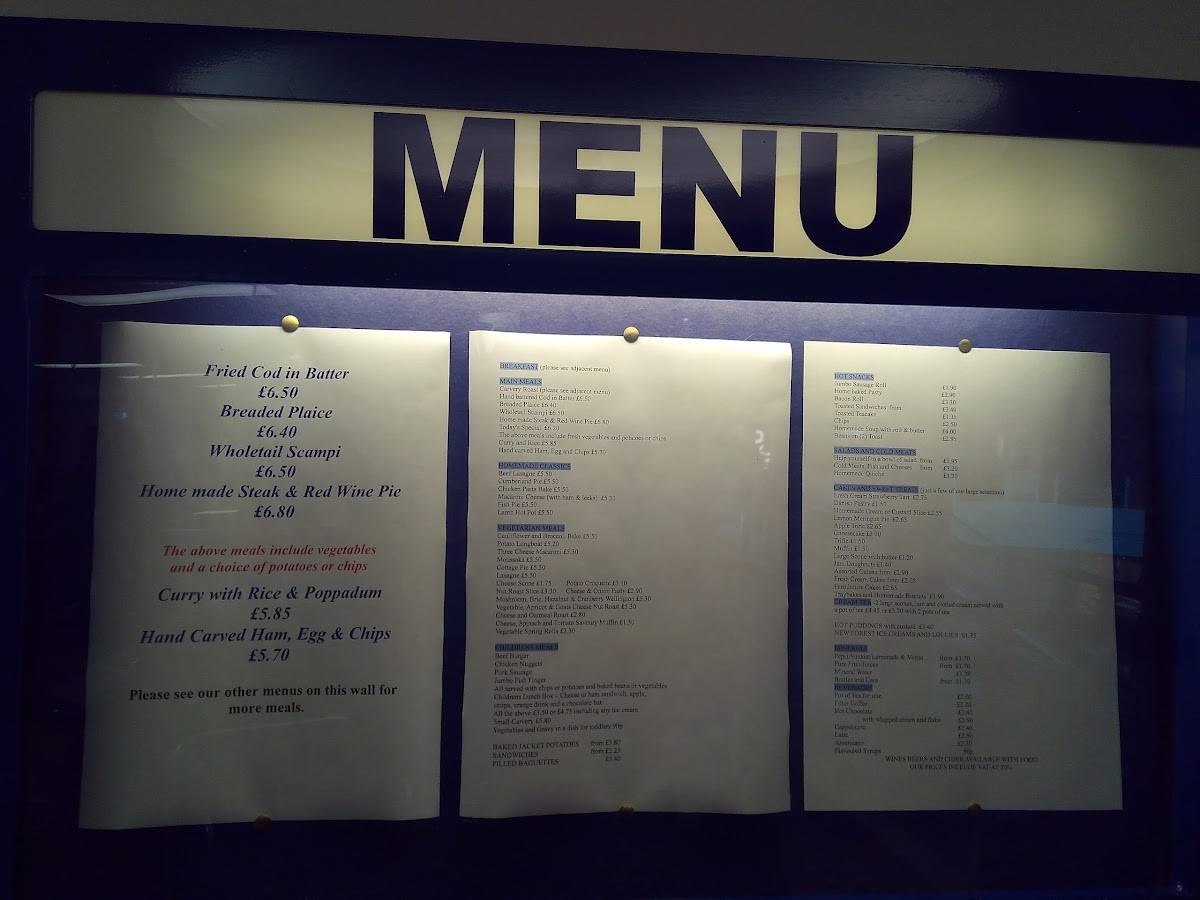 Menu at The Clipper Restaurant, Poole