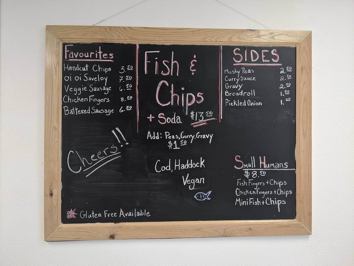 Menu at The Codfather restaurant, Henderson