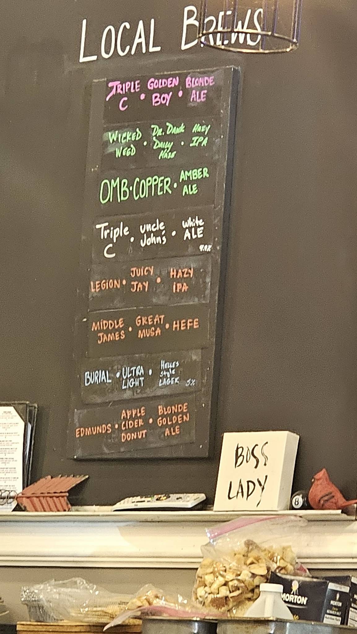 Menu at The Flipside Cafe, Fort Mill