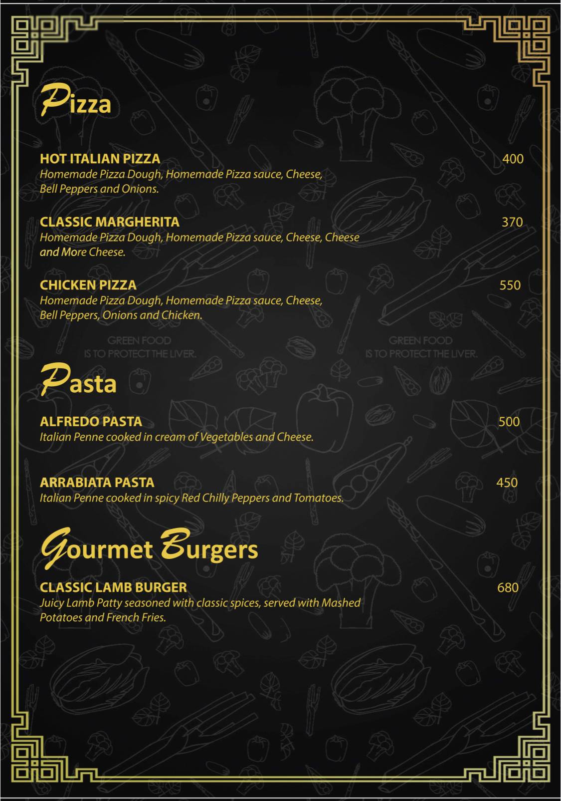 Menu at The Fried Chicken Factory, Hyderabad