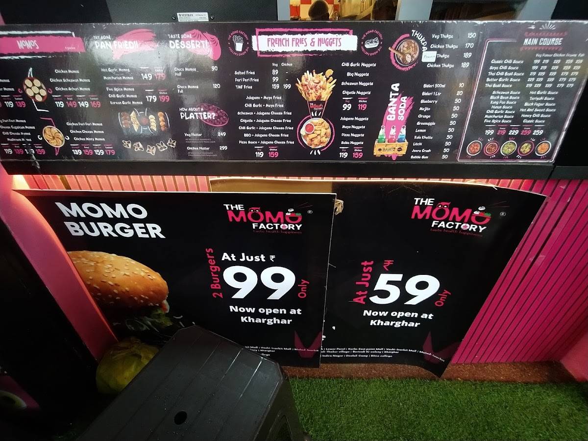 Menu at The Momo Factory, Navi Mumbai, Shop No.23