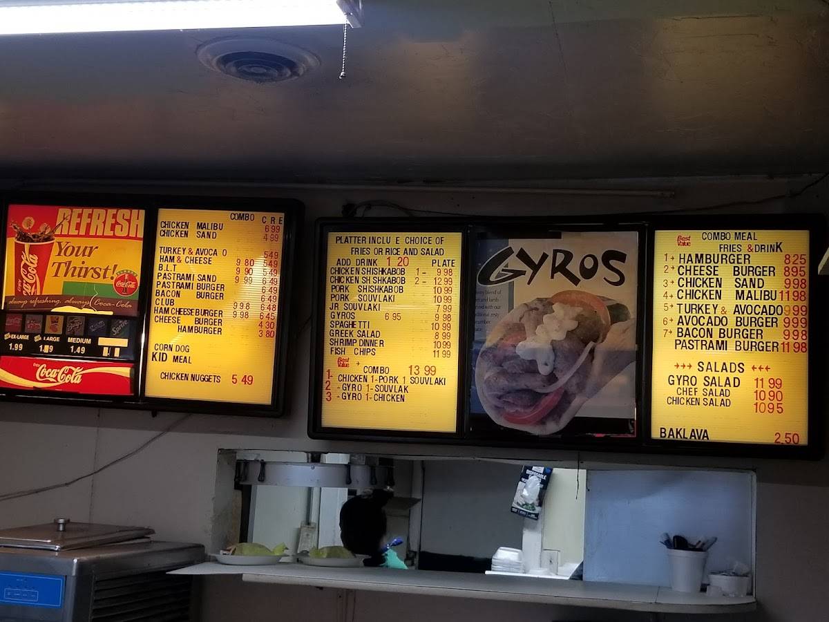 Menu at Tickles restaurant, Salt Lake City
