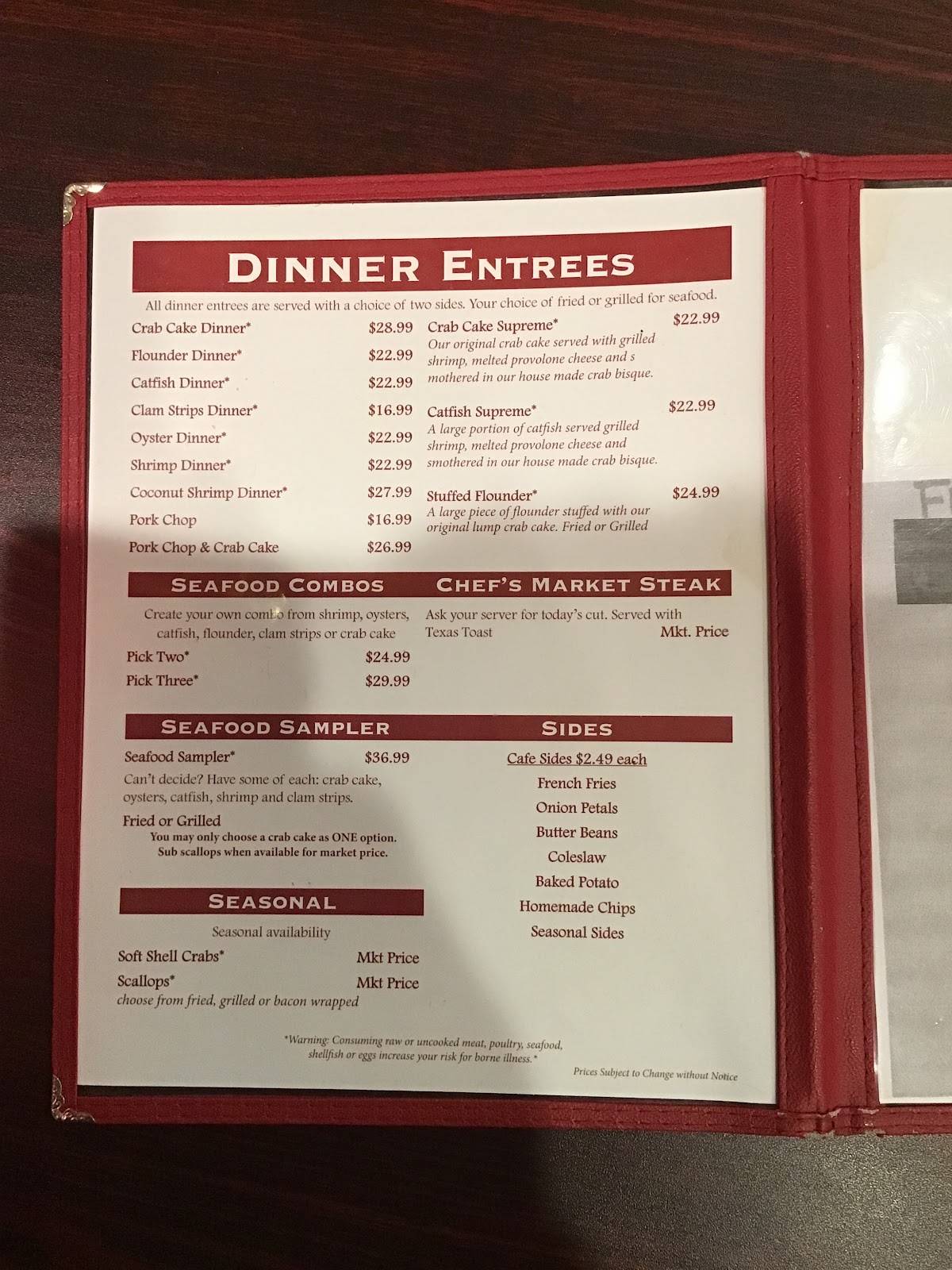Menu at To-Do-Cafe, Tappahannock