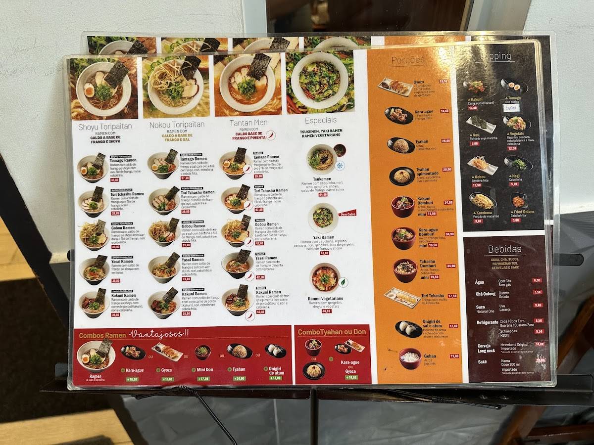Menu em Torico Ramen restaurante, São Paulo
