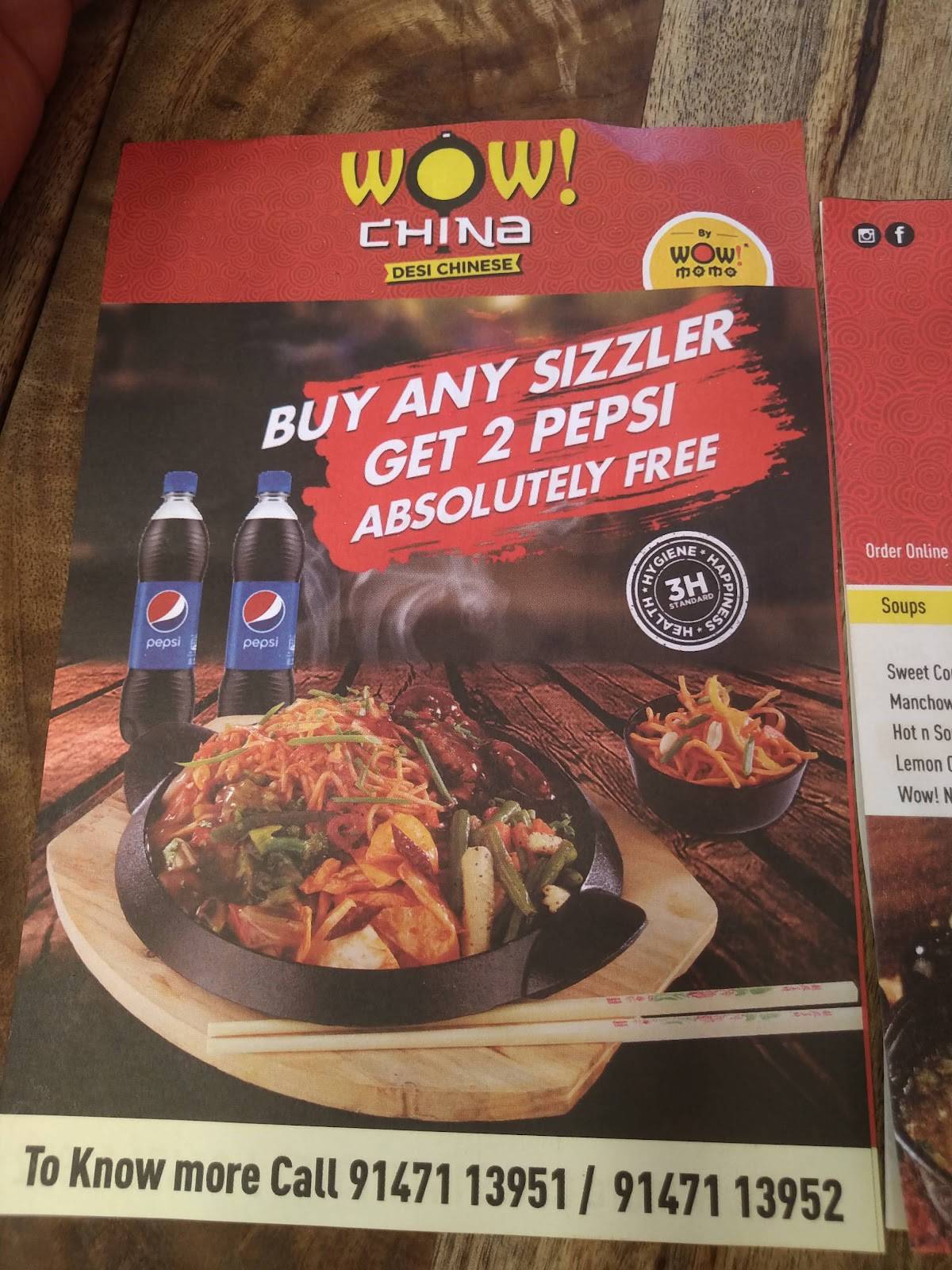 Menu at WOW China, Kolkata, 149