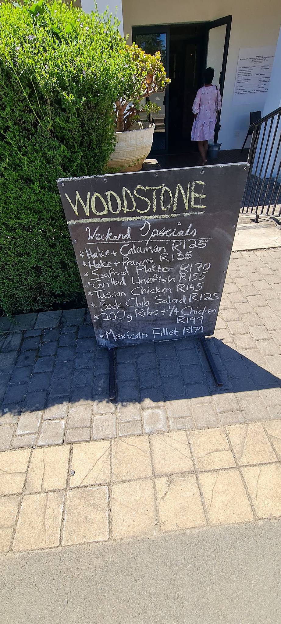 Menu at Woodstone Restaurant & Wine Bar, Howick, White House Centre