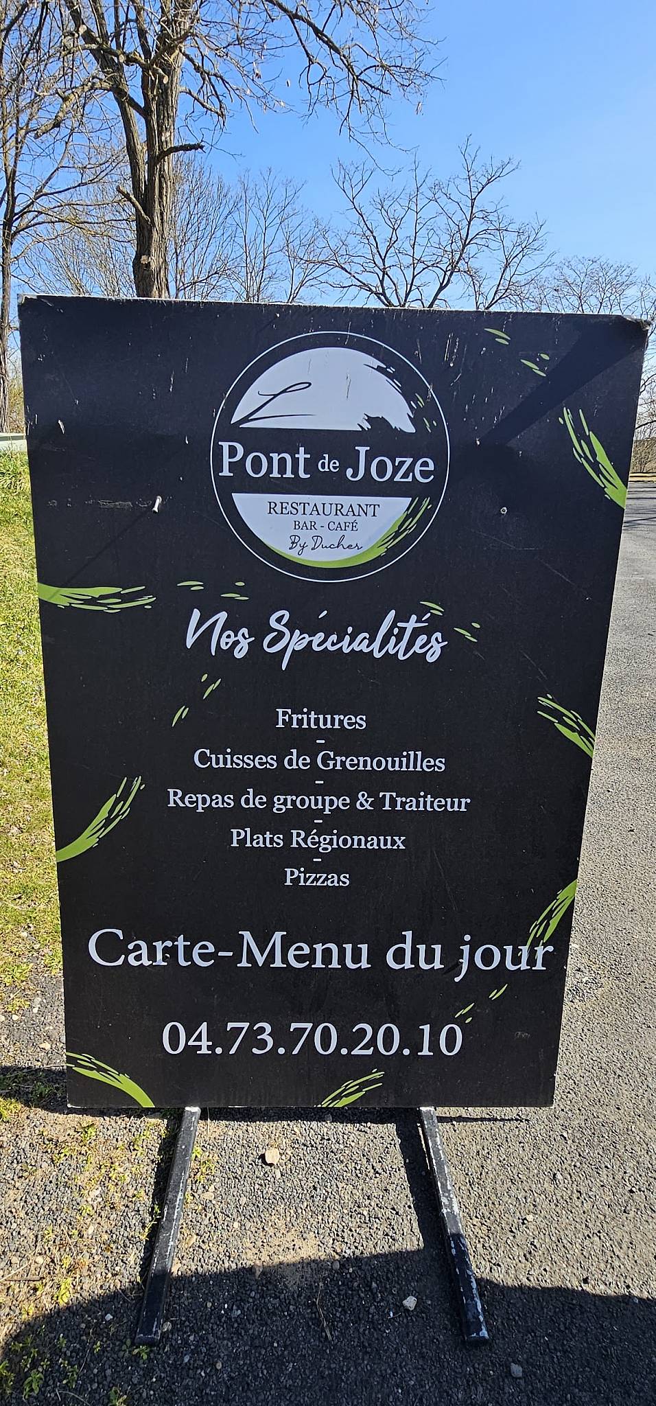Menu au Restaurant du Pont, Joze