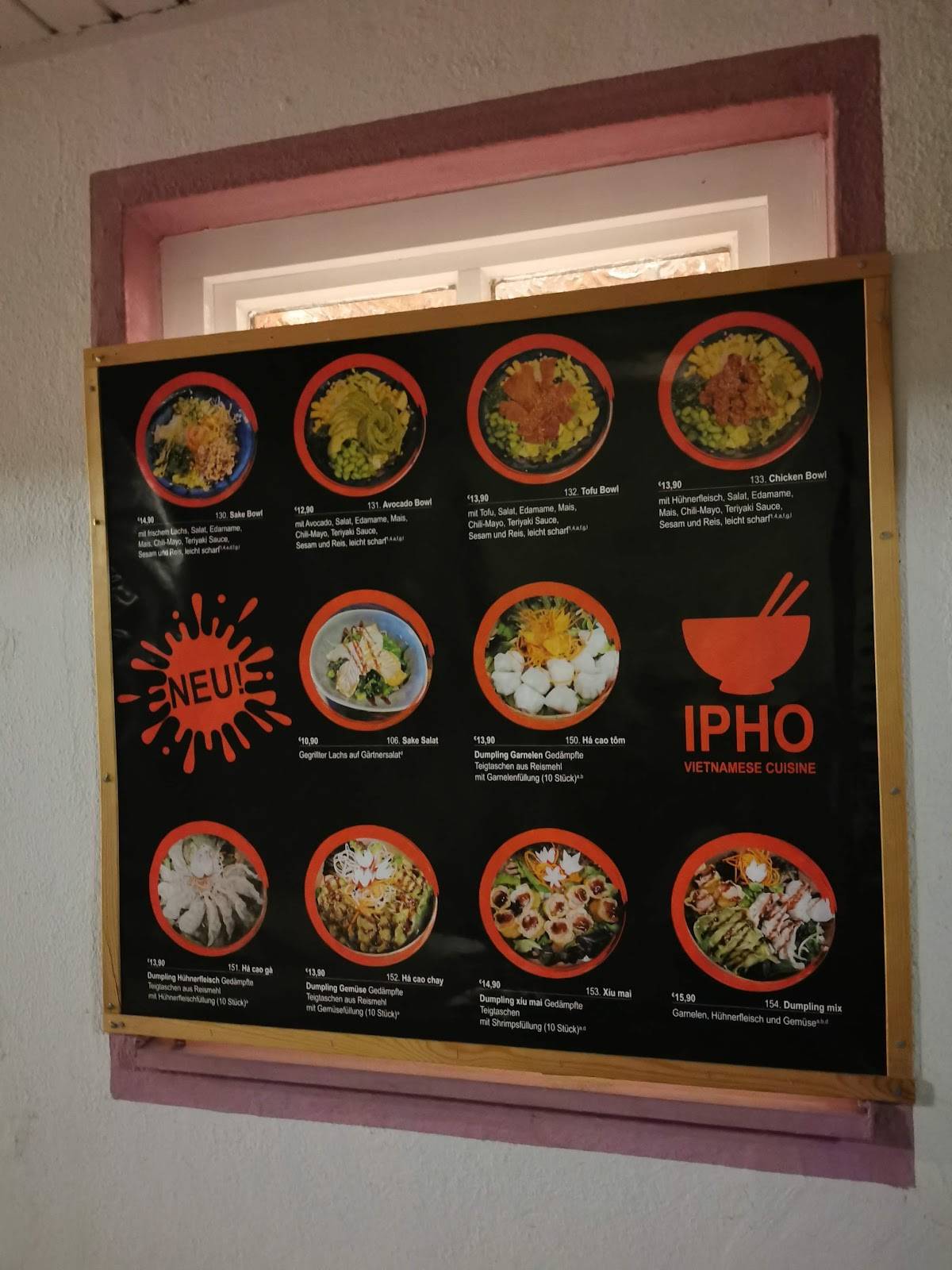 Speisekarte von ipho-vietnamese-cuisine restaurant, Marktoberdorf