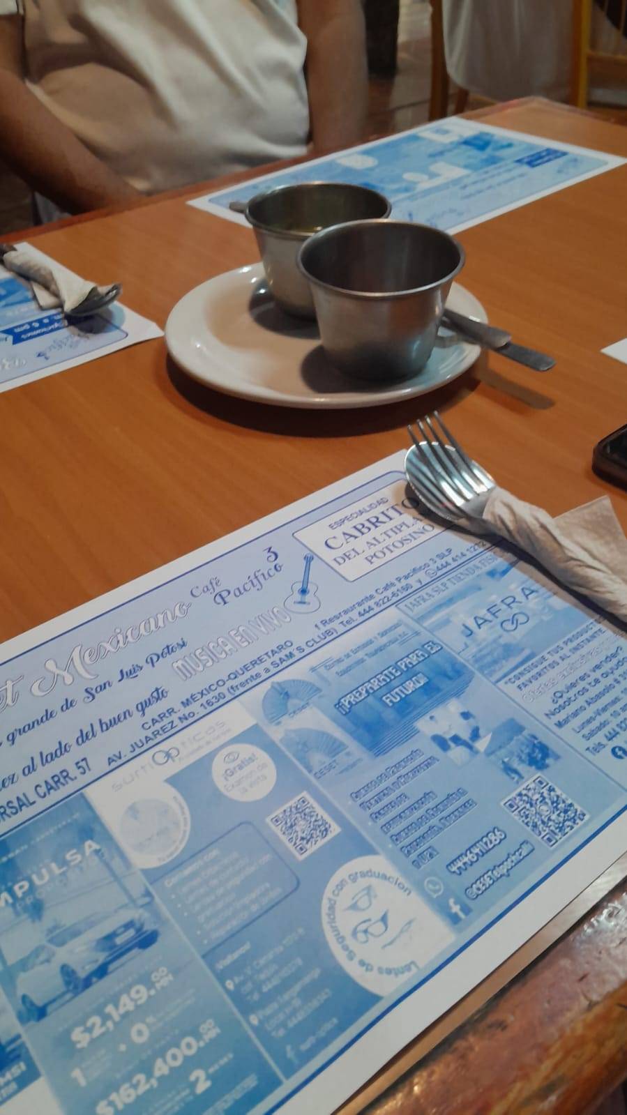 Carta de Restaurante Café Pacífico 3 SLP, San Luis Potosi, Av. Benito ...