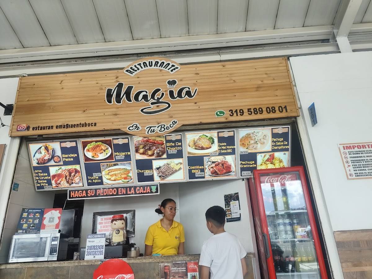 Carta de Restaurante Magia, Bogotá