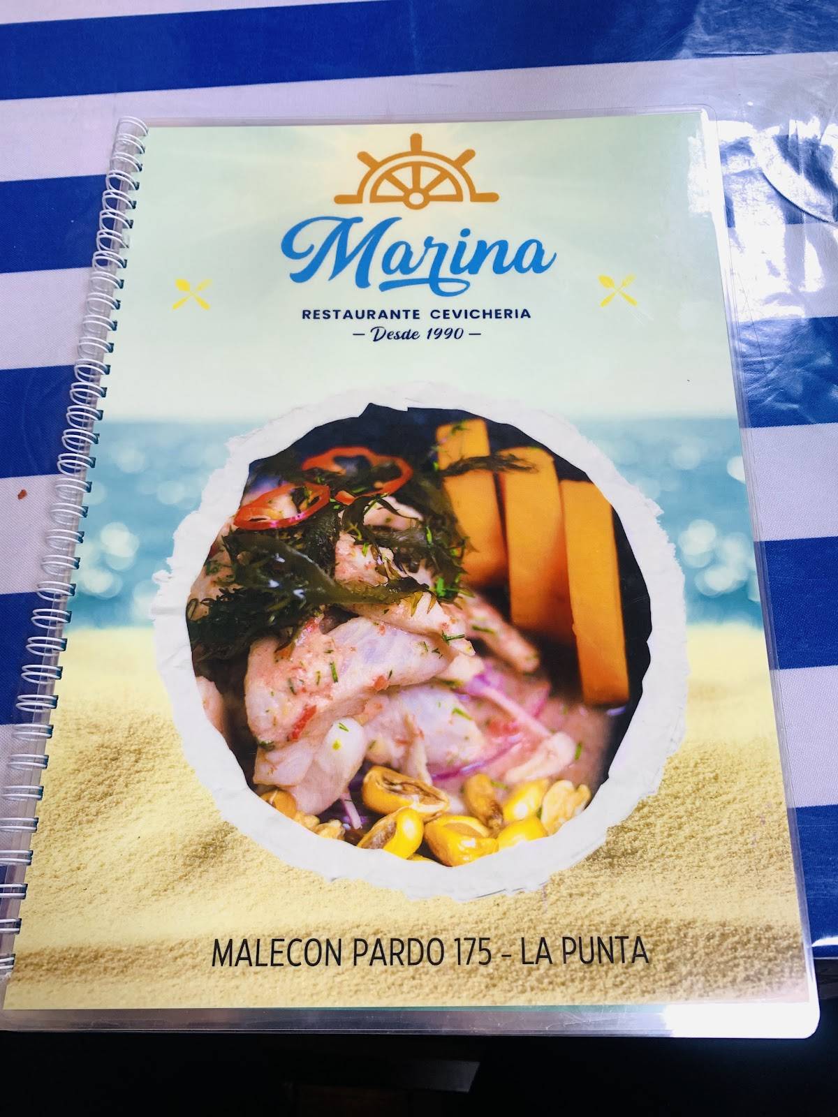Carta de Restaurante Marina - La Punta, Callao