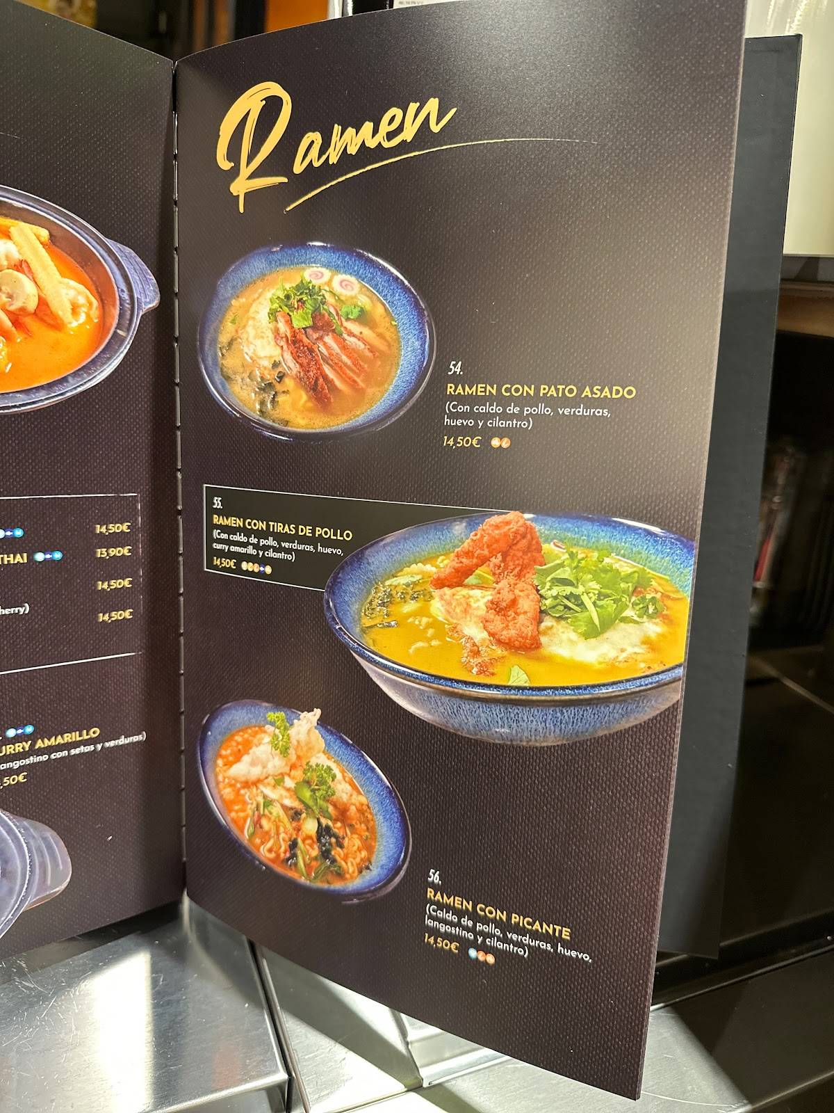 Carta de Restaurante pattaya, Vitoria-Gasteiz