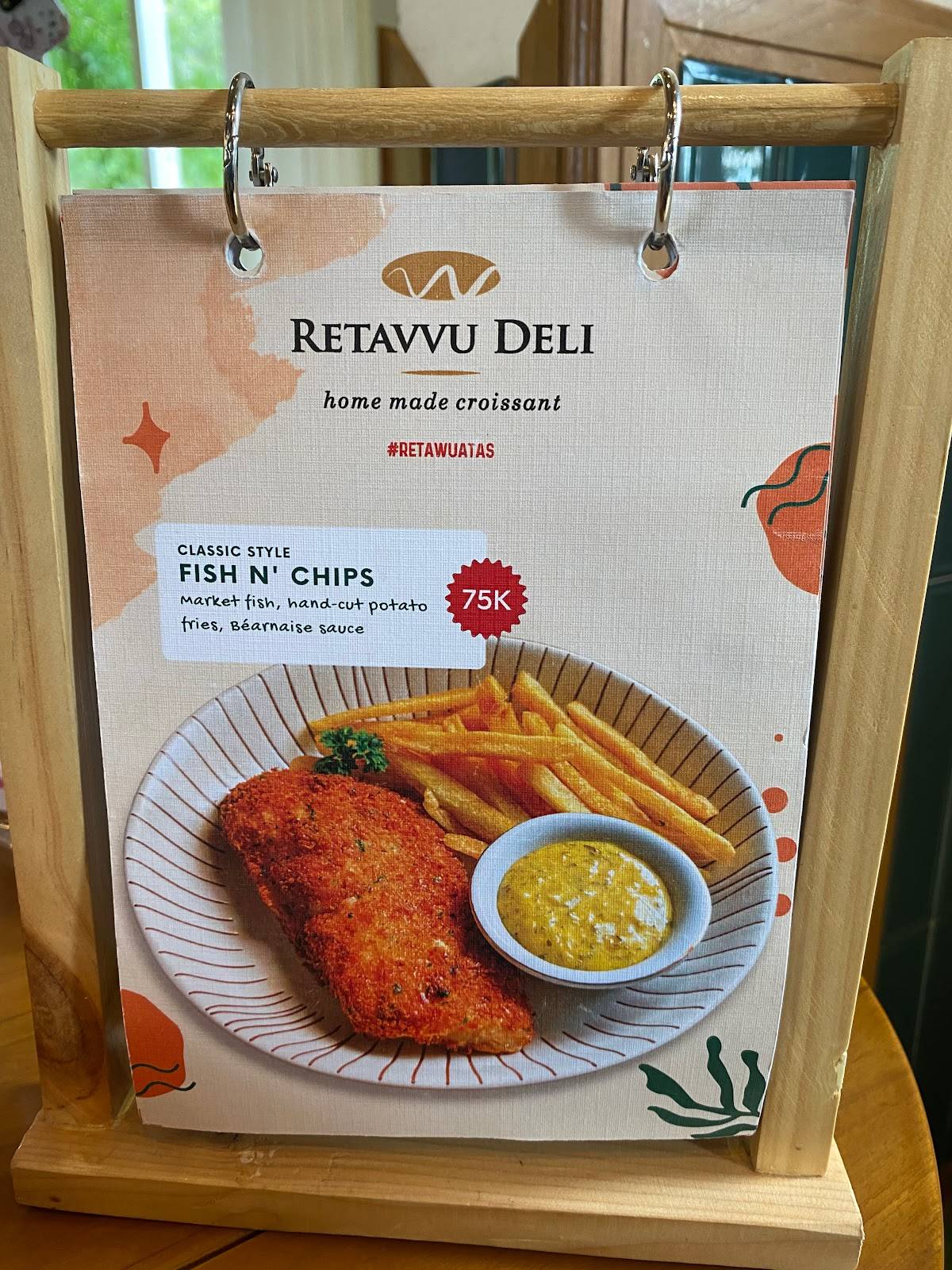 Menu at Retawu Deli cafe, Malang