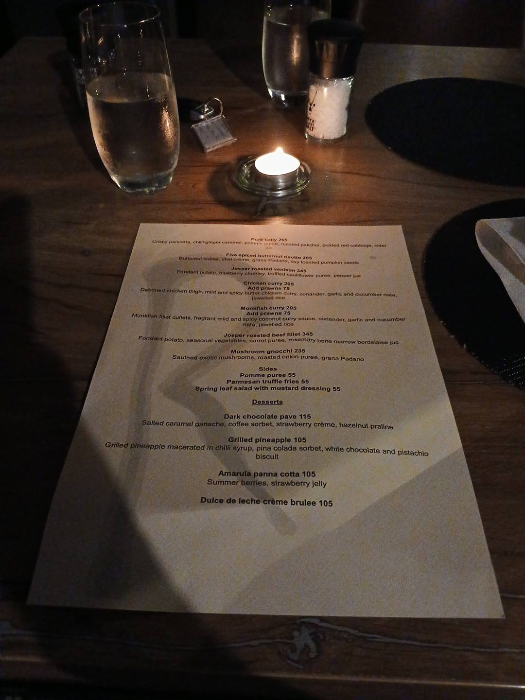 Menu at Reuben's Restaurant & Bar Franschhoek, Franschhoek, 2 Daniel ...